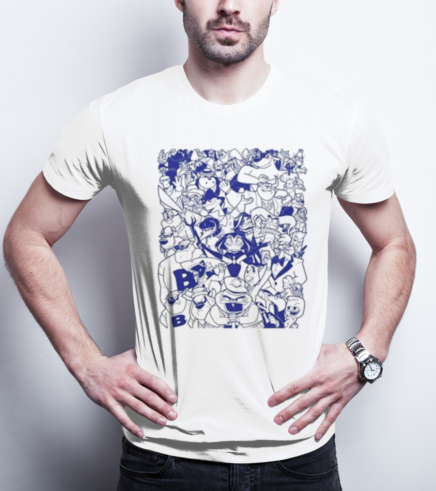 Duck Villains Dark Blue Ensemble By Brian Danger T-Shirt