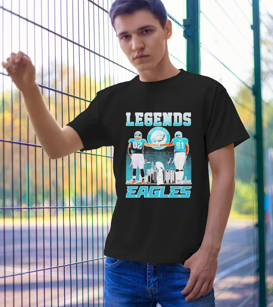 Legends Eagles 62 91 Philadelphia Football Players T-Shirt