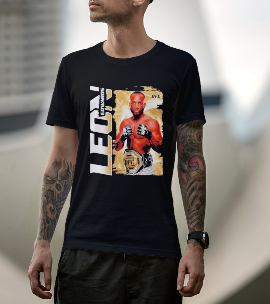 LEON EDWARDS UFC Champion Pose T-Shirt