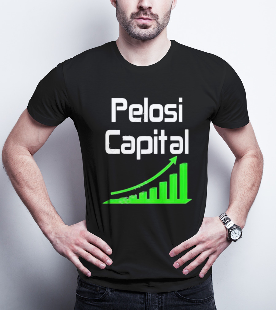 Liathetrader Pelosi Capital Green Arrow Graph T-Shirt