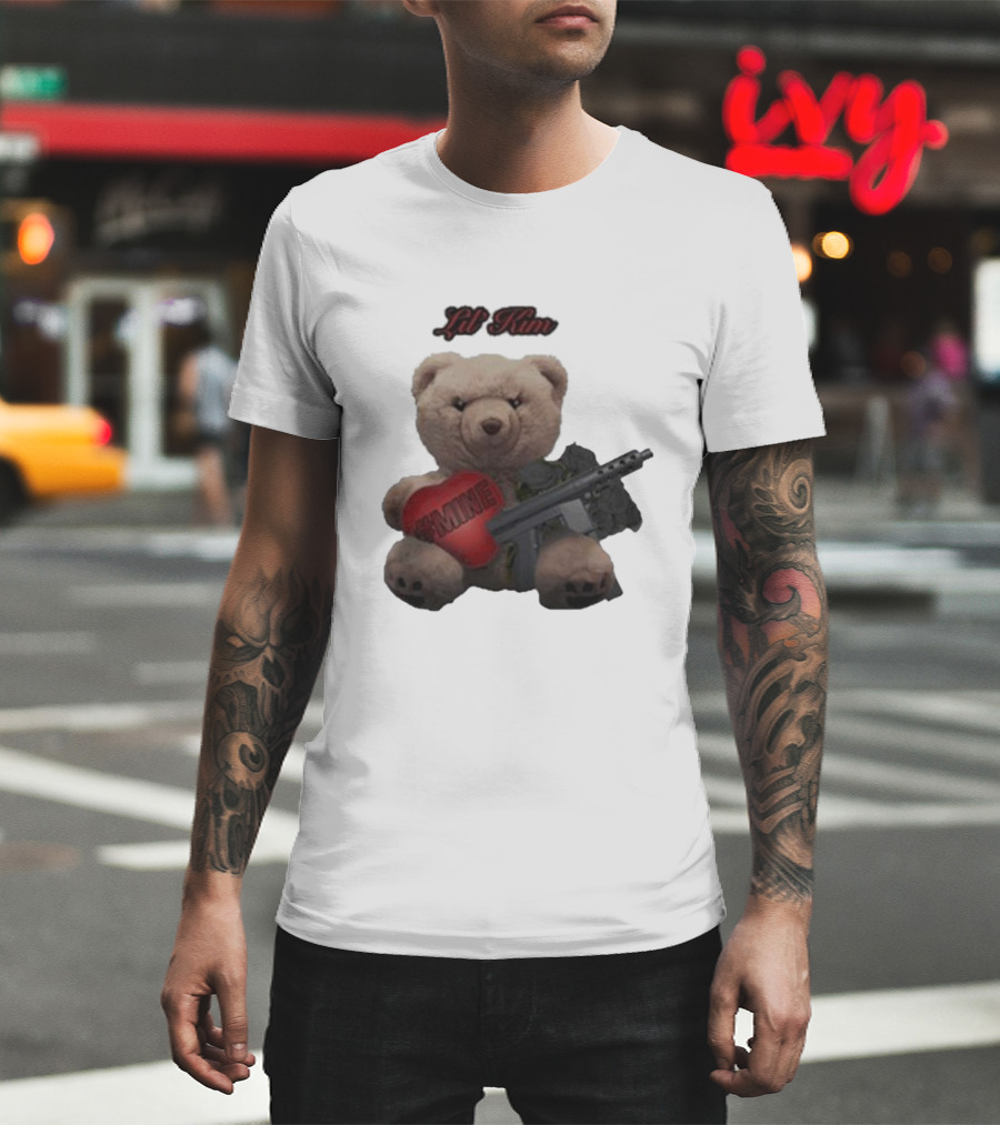 Lil Kim #Mine Teddy Bear With Gun T-Shirt