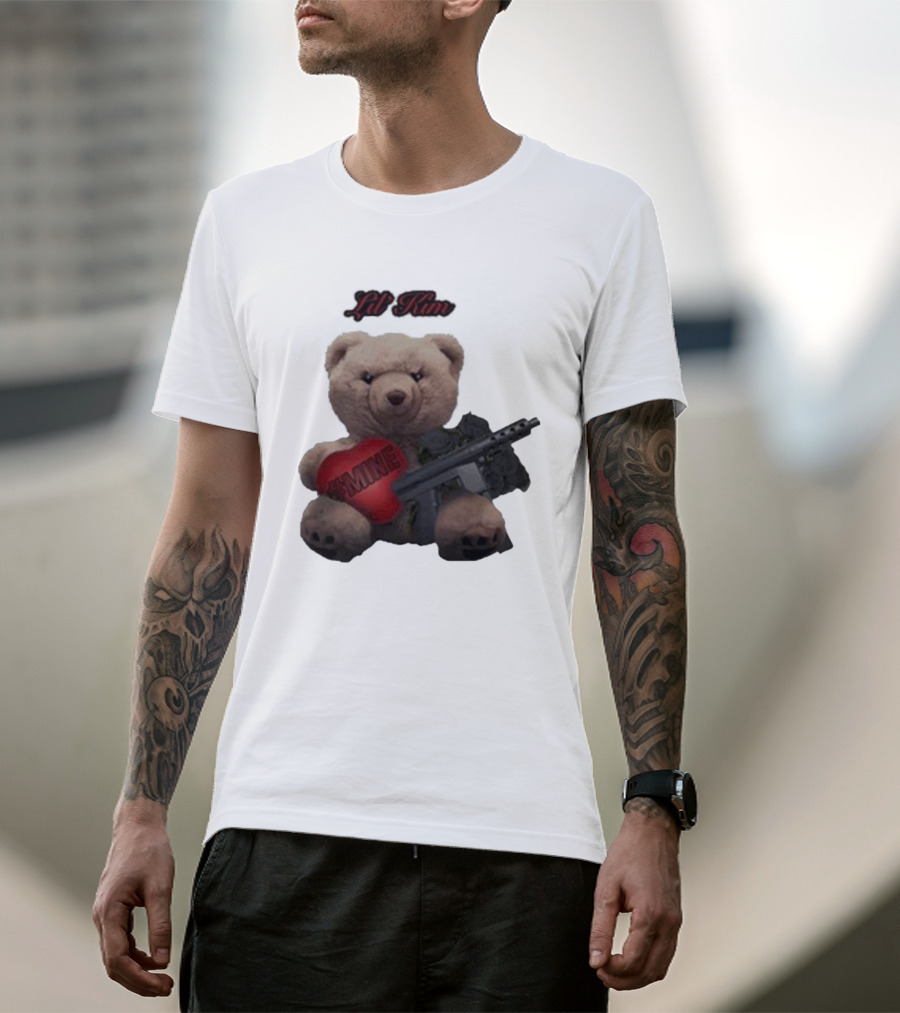 Lil Kim #Mine Teddy Bear With Gun T-Shirt