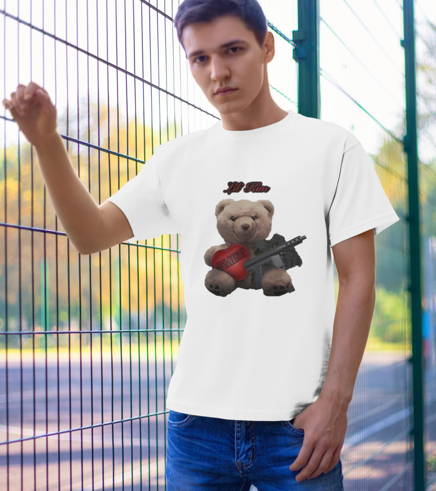 Lil Kim #Mine Teddy Bear With Gun T-Shirt