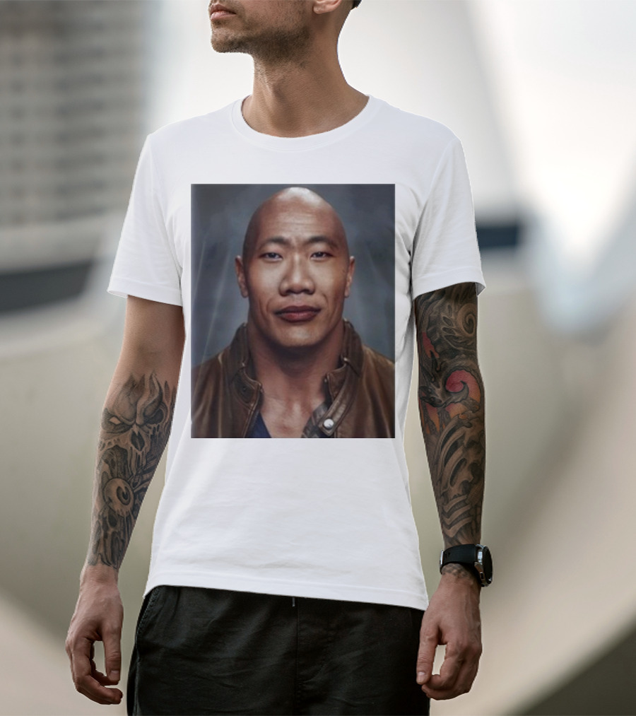 Dwayne The Wok Johnson Meme Face Mashup T-Shirt