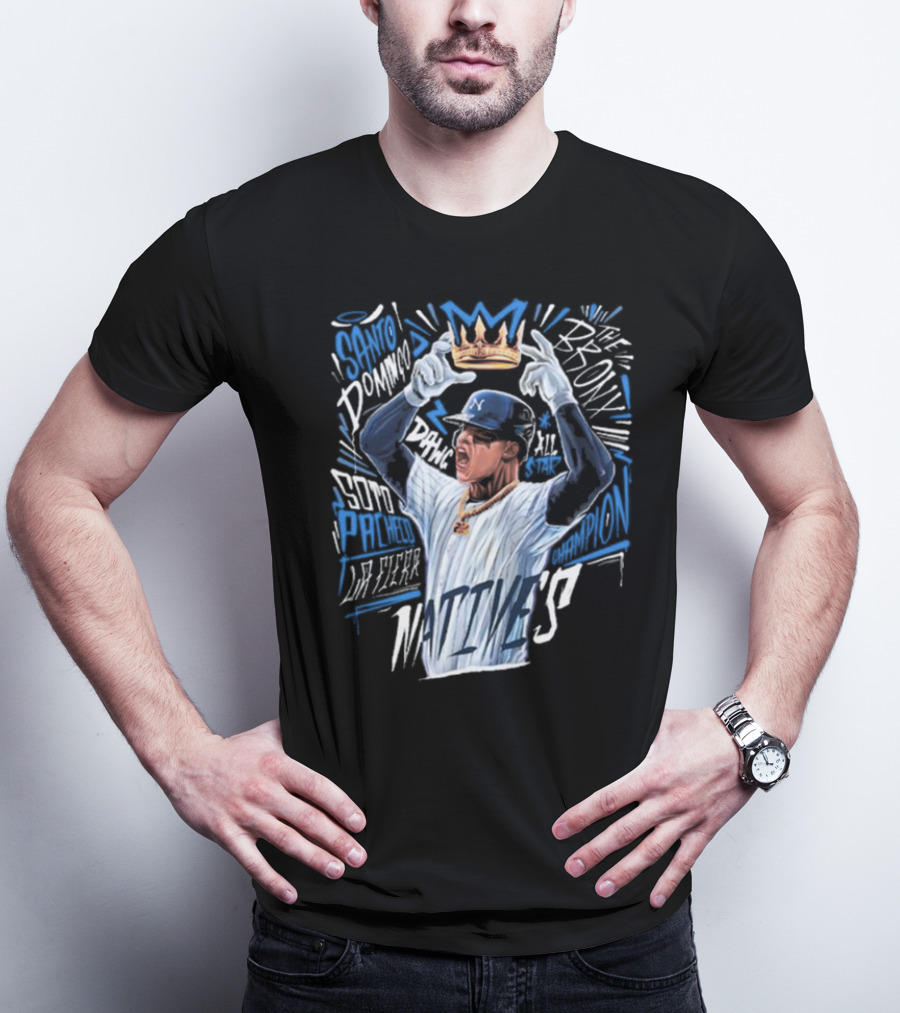 Santo Domingo Crown Champion Bronx All-Star Soto Pached Fierr Natives T-Shirt