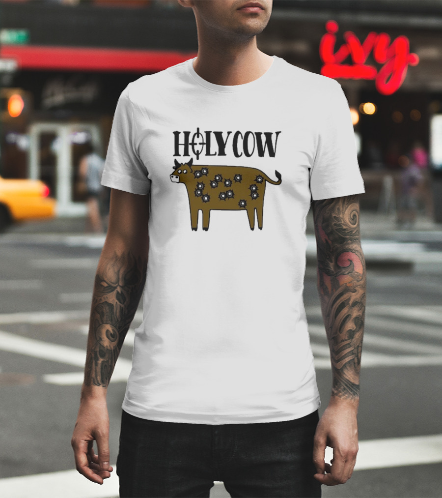 Kentucky Ballistics Holy Cow With Bullet Holes T-Shirt