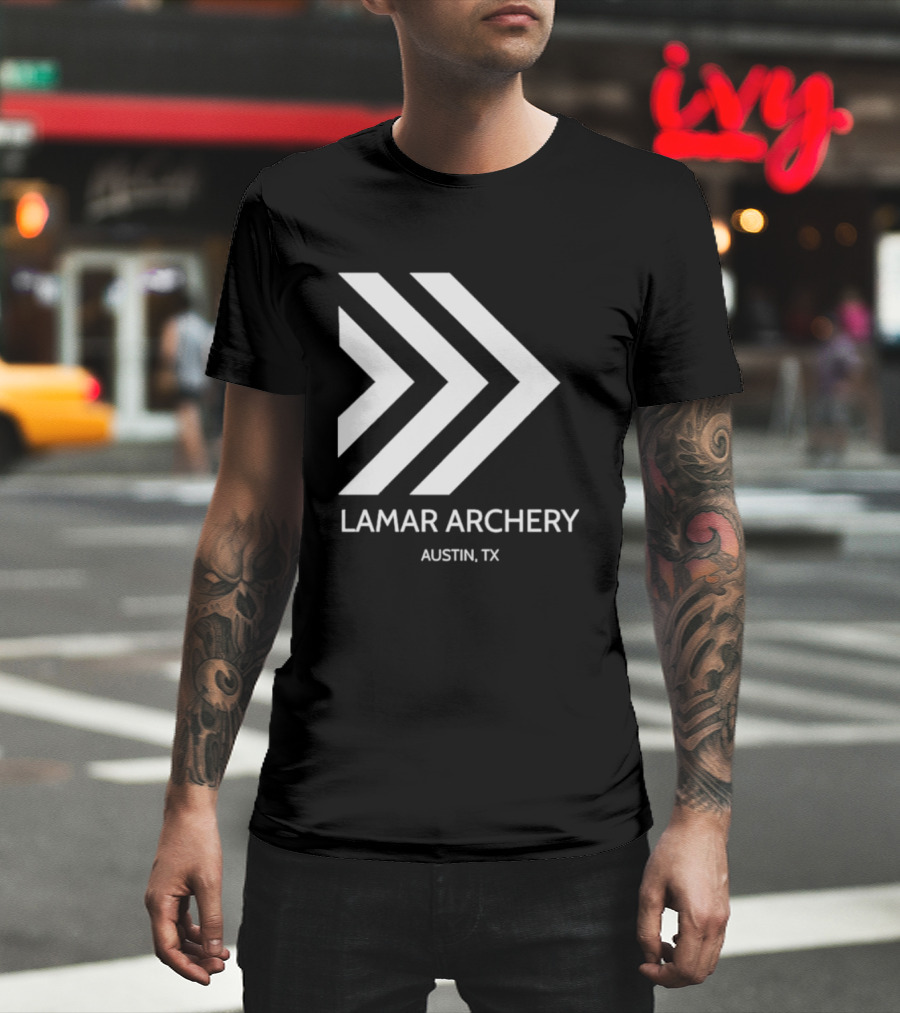Lamar Archery Austin TX Arrow T-Shirt