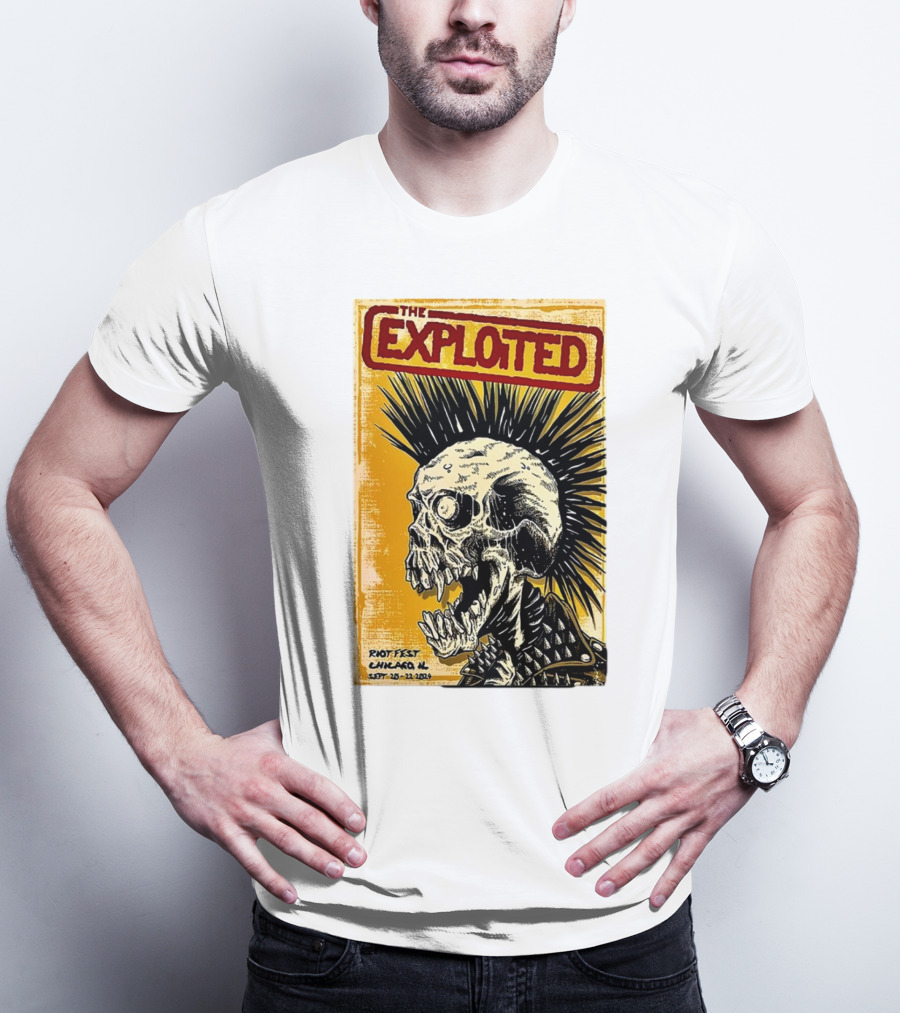 The Exploited Skull Riot Fest Chicago IL Sept 20-22 T-Shirt