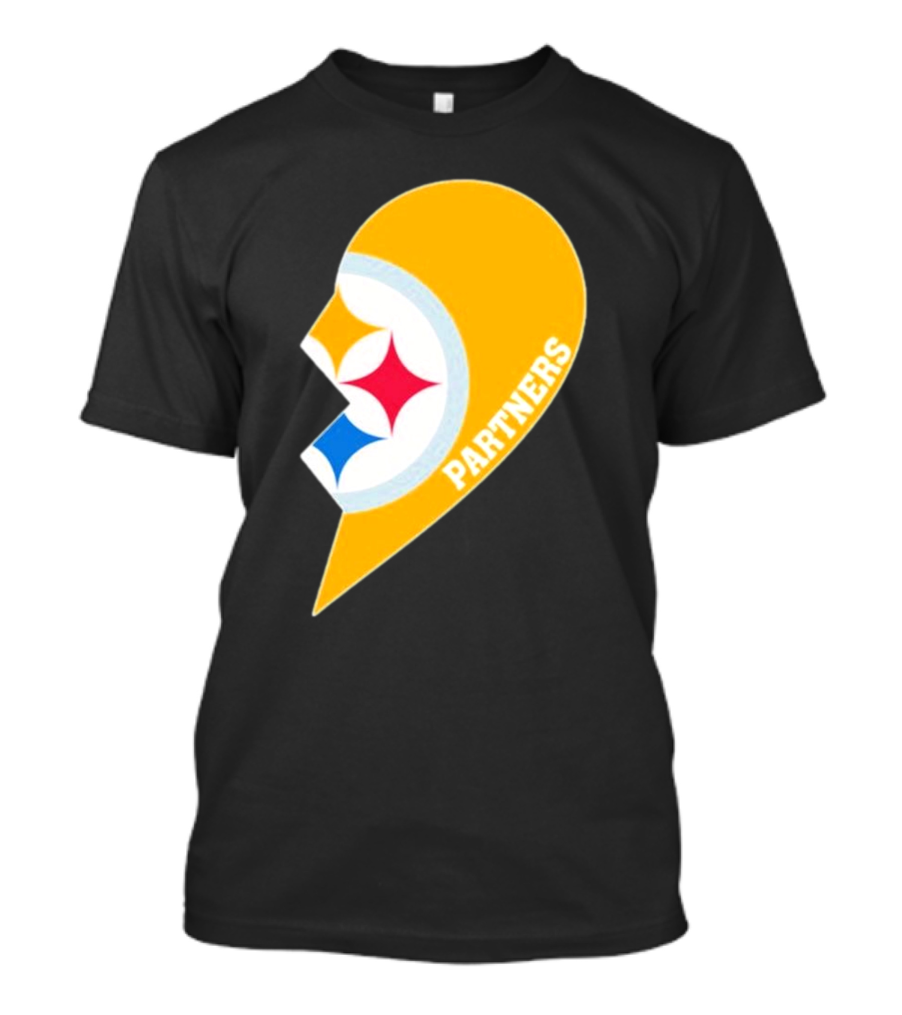Steelers Partners Half Heart Logo Emblem T-Shirt