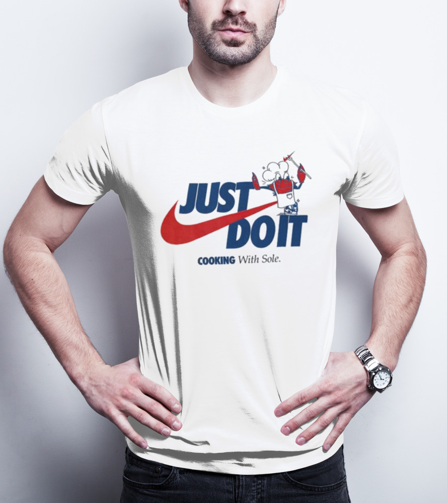 JUST DO IT Cooking With Sole Chef Swoosh T-Shirt