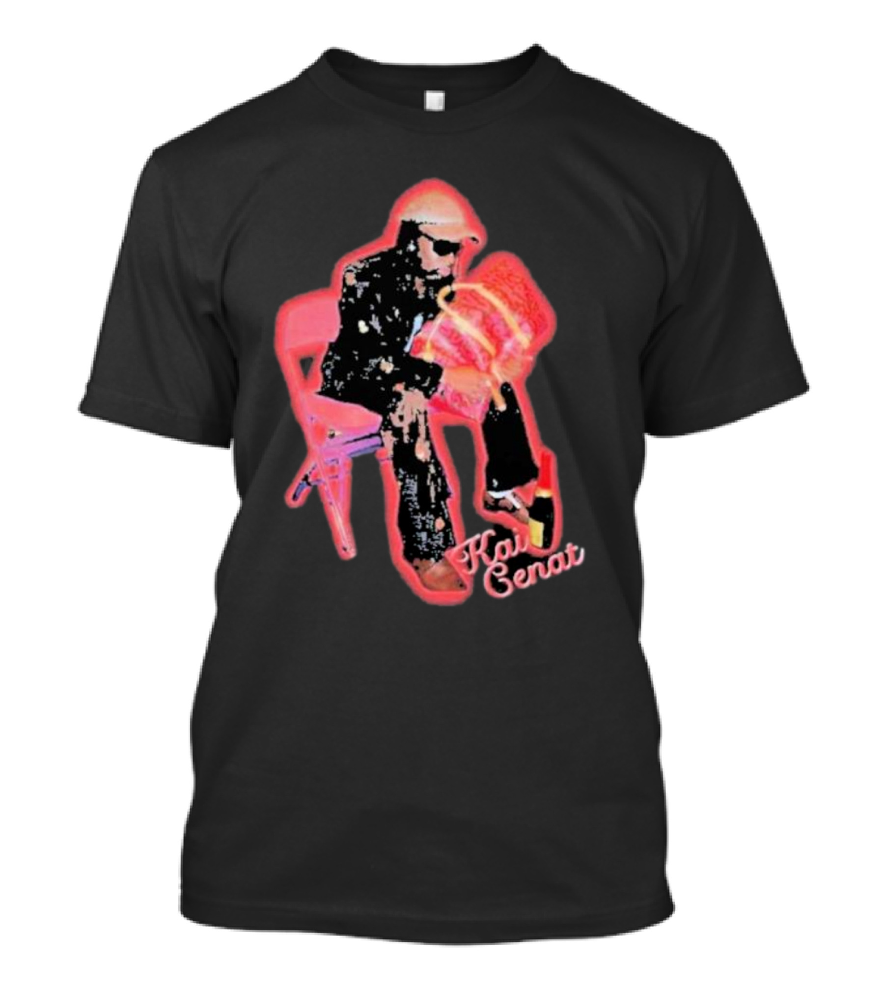 Kai Cenat Neon Style Artistic Pose T-Shirt