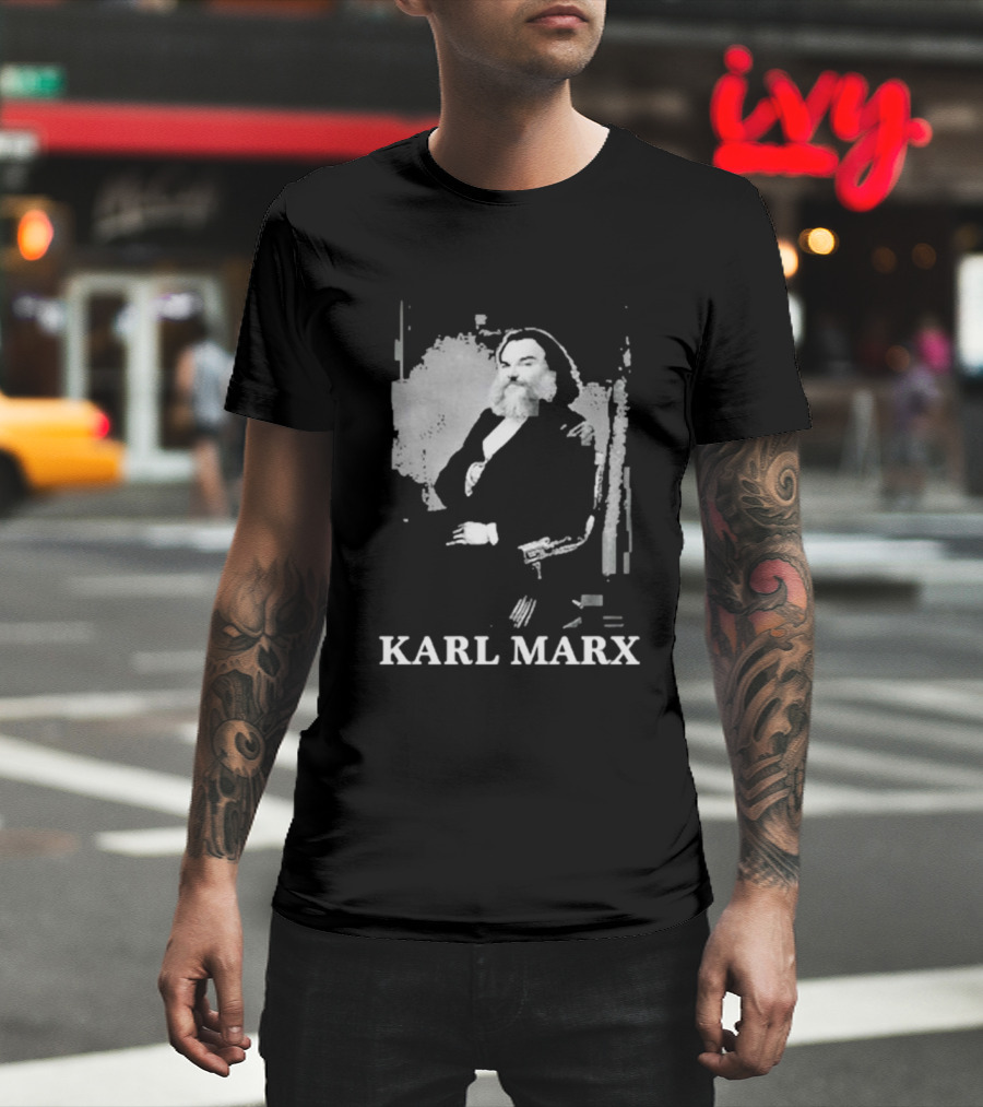 Karl Marx Jack Black Mashup T-Shirt