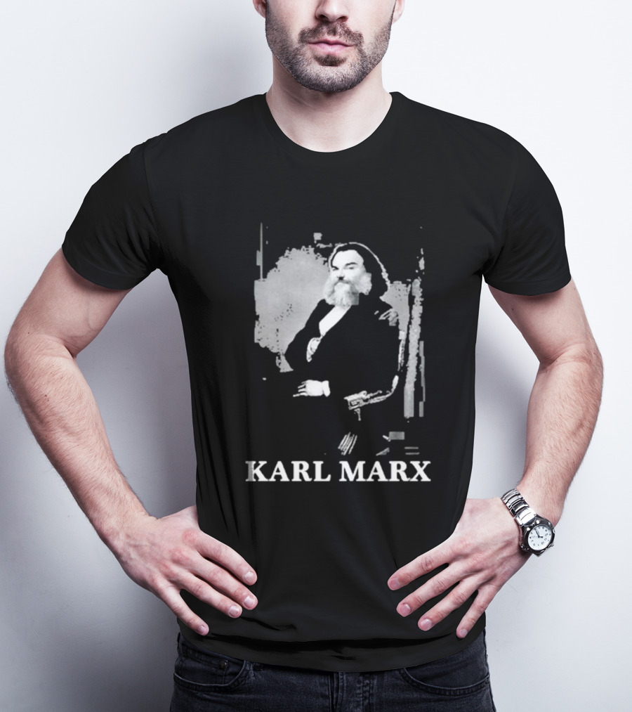 Karl Marx Jack Black Mashup T-Shirt