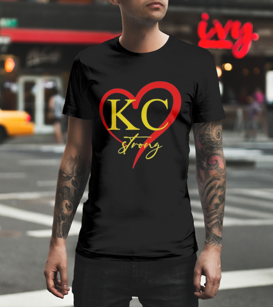 KC Strong Heart Design Kansas City Strong T-Shirt
