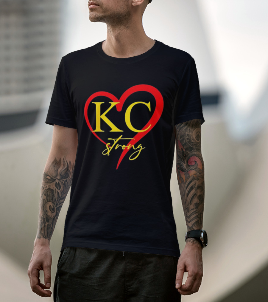 KC Strong Heart Design Kansas City Strong T-Shirt