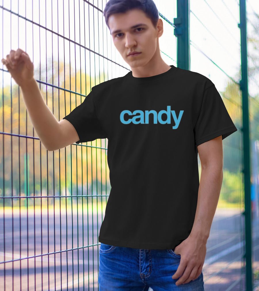 Maison Rapido Candy Blue Text T-Shirt