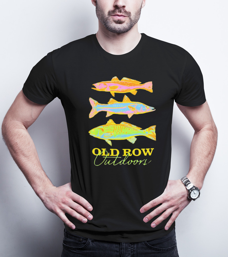 Old Row Outdoors Neon Fish Trio T-Shirt