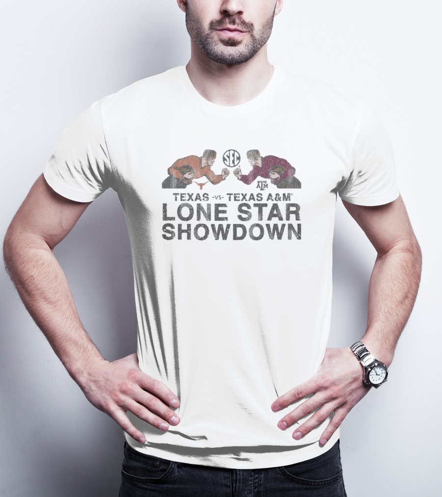 SEC Texas Longhorns Vs. Texas A&M Aggies Lone Star Showdown Retro T-Shirt