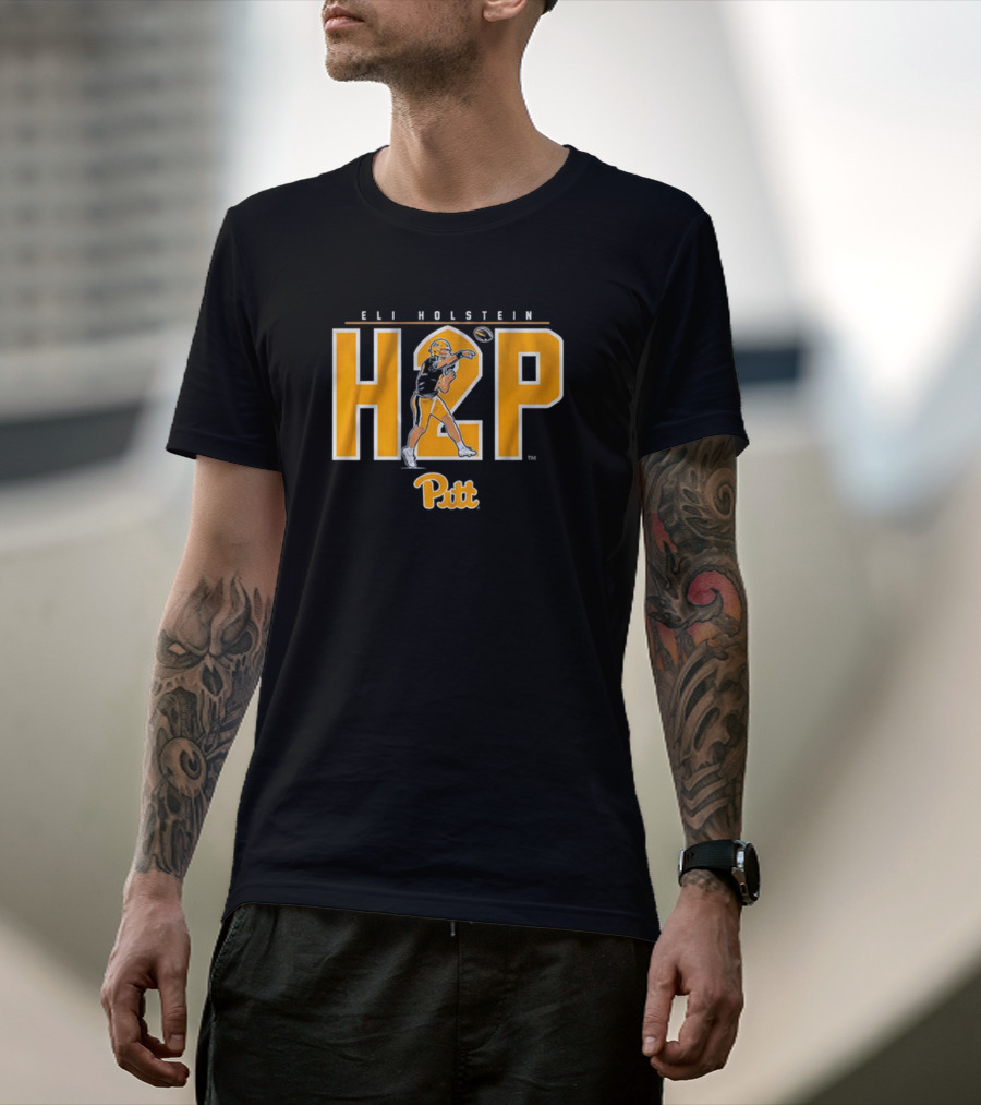 Eli Holstein H2P Pitt Panthers Football Quarterback T-Shirt
