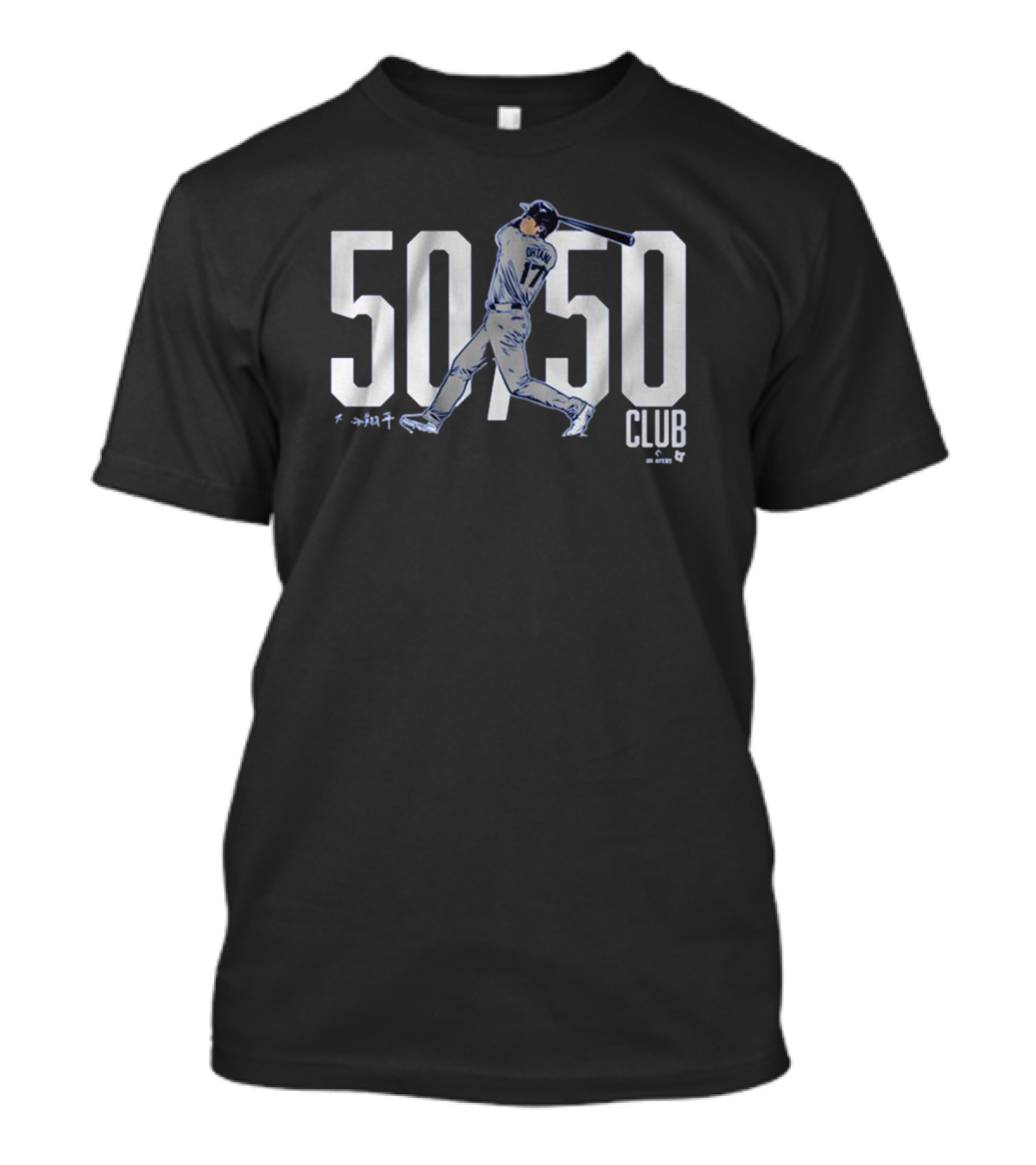 Shohei Ohtani 50 50 Club MLB Los Angeles Dodgers Painting T-Shirt
