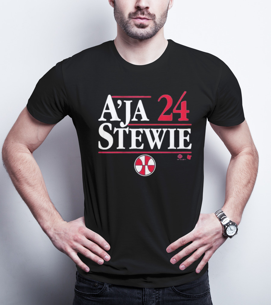 A’ja Stewie 24 Basketball Team Iconic Duo T-Shirt