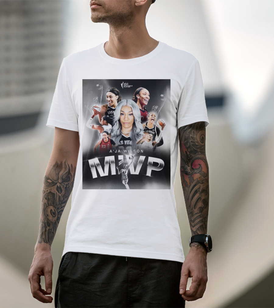 A'ja Wilson Las Vegas Aces WNBA MVP T-Shirt