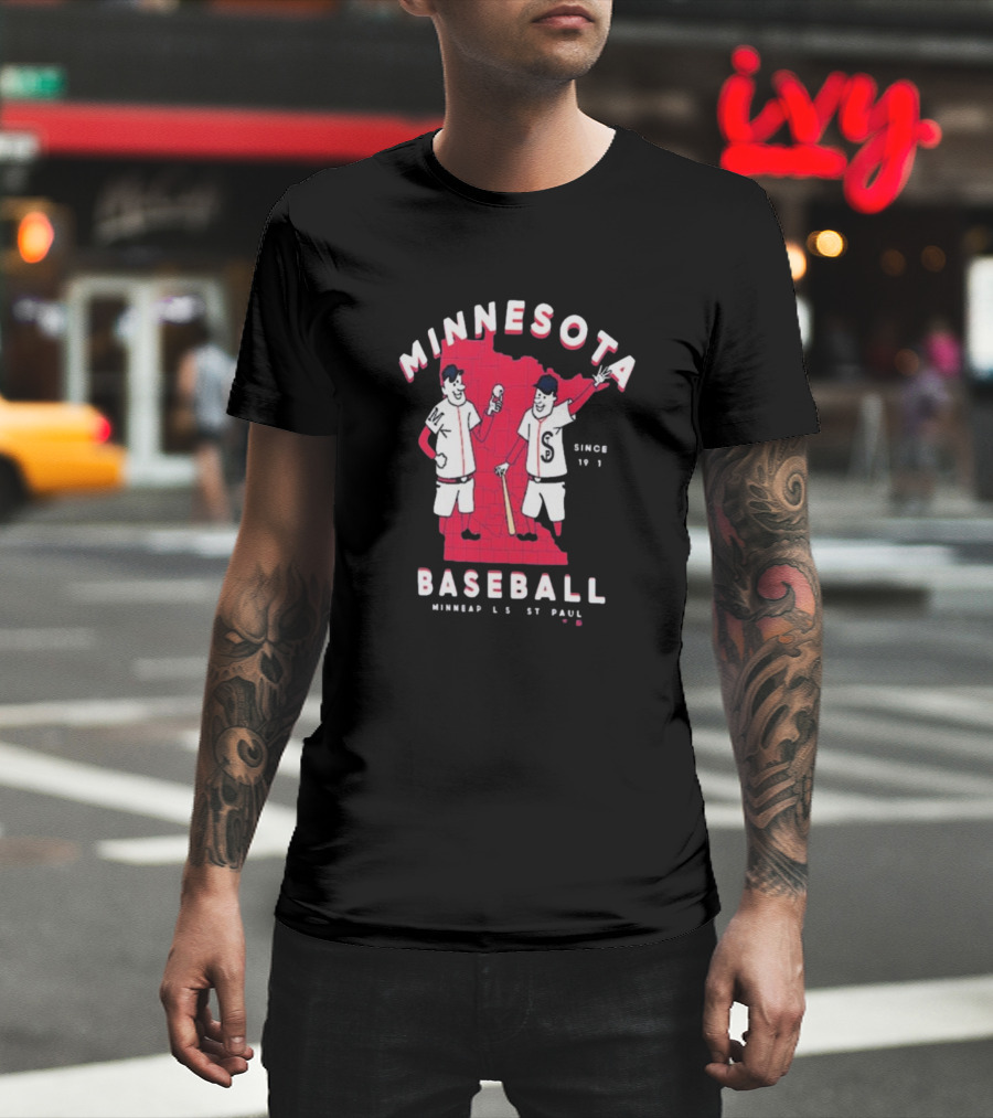 Minnesota Baseball Minneapolis St Paul Since 1901 Twins T-Shirt