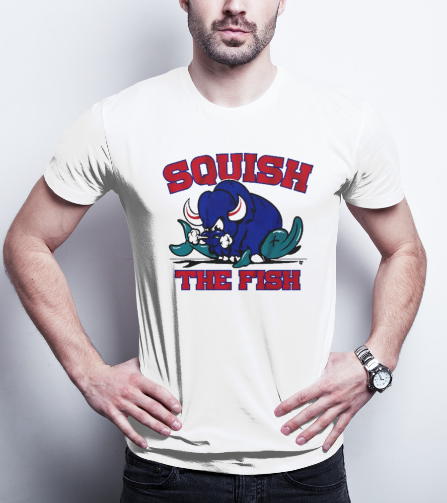 Buffalo Bills NFL Squish The Fish T-Shirt