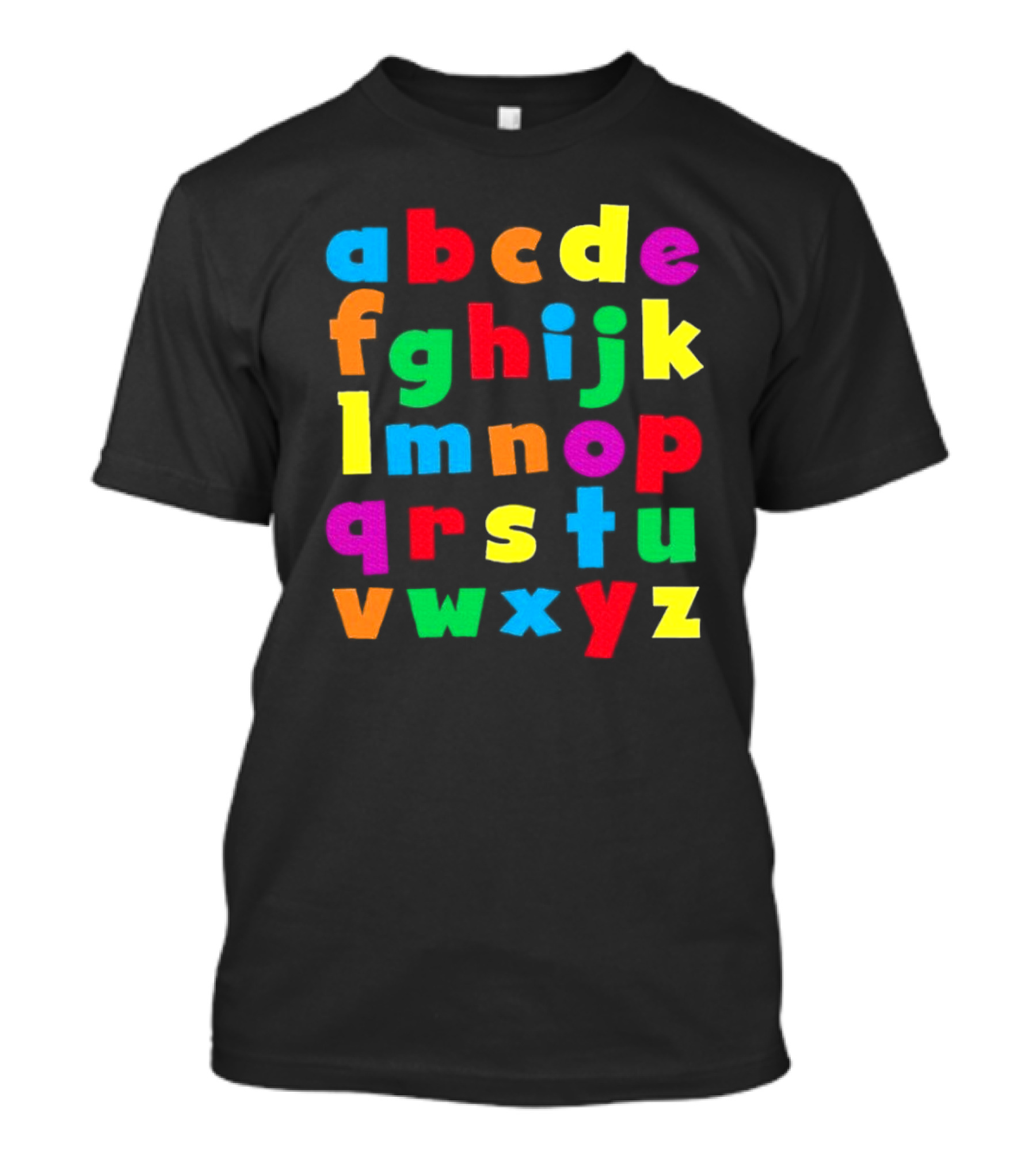 Colorful Alphabet Educational ABCs For Kids Learning T-Shirt