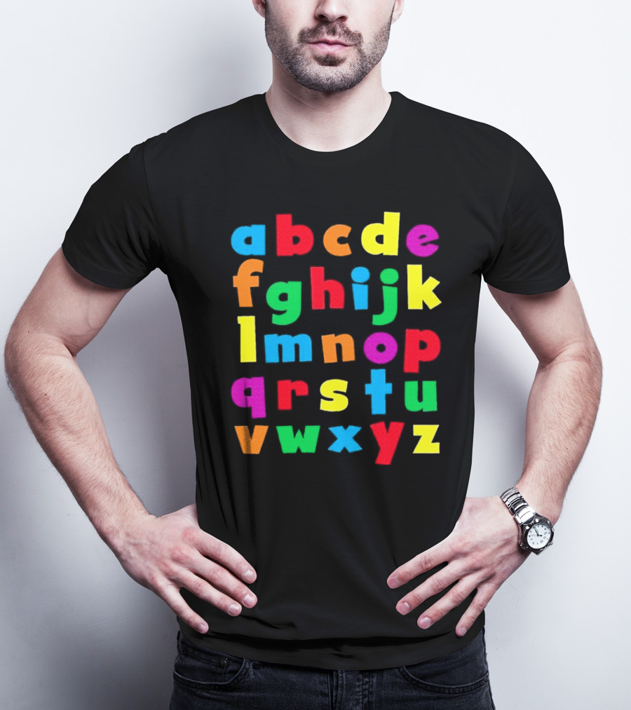 Colorful Alphabet Educational ABCs For Kids Learning T-Shirt