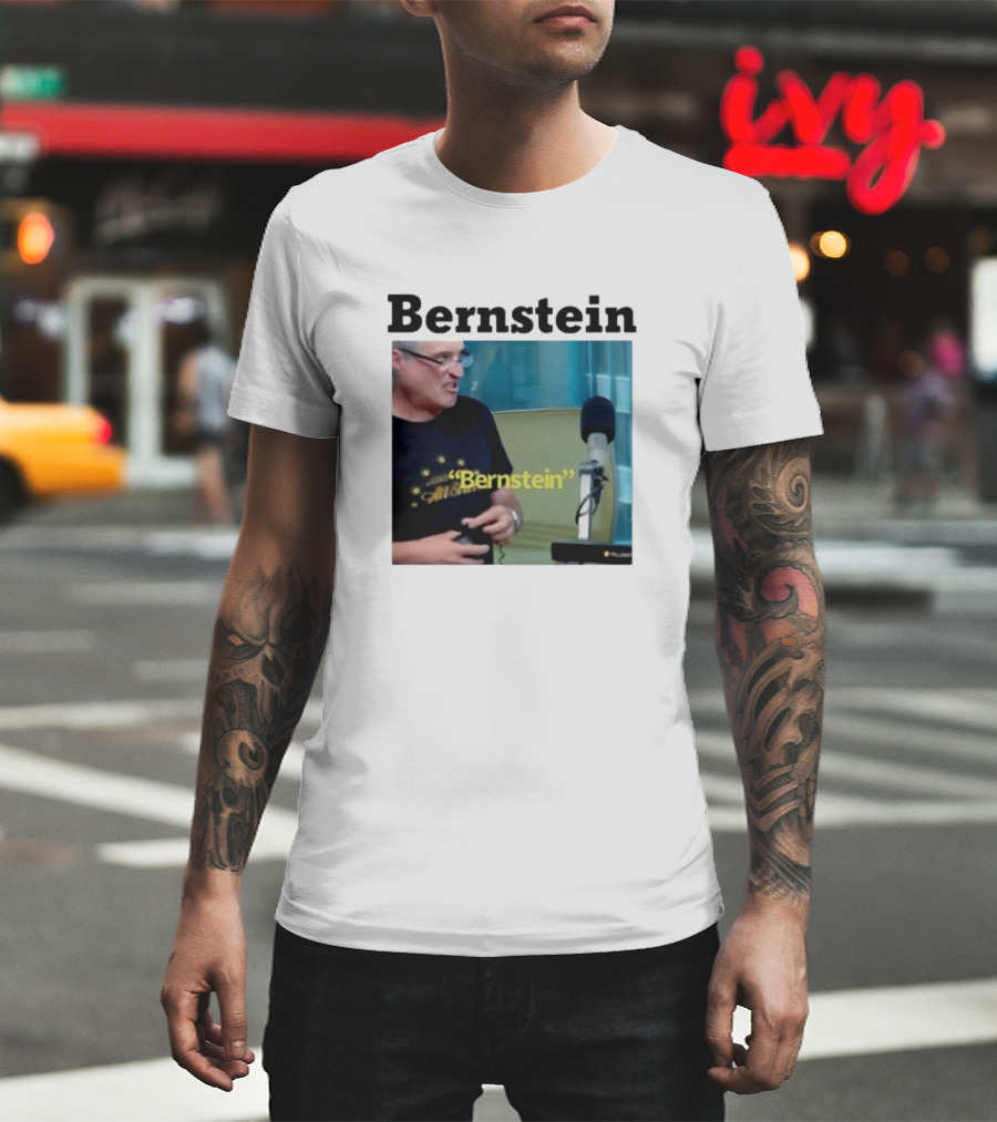 Bernstein Snarky Reply In Radio Studio Scene Featuring Microphone T-Shirt