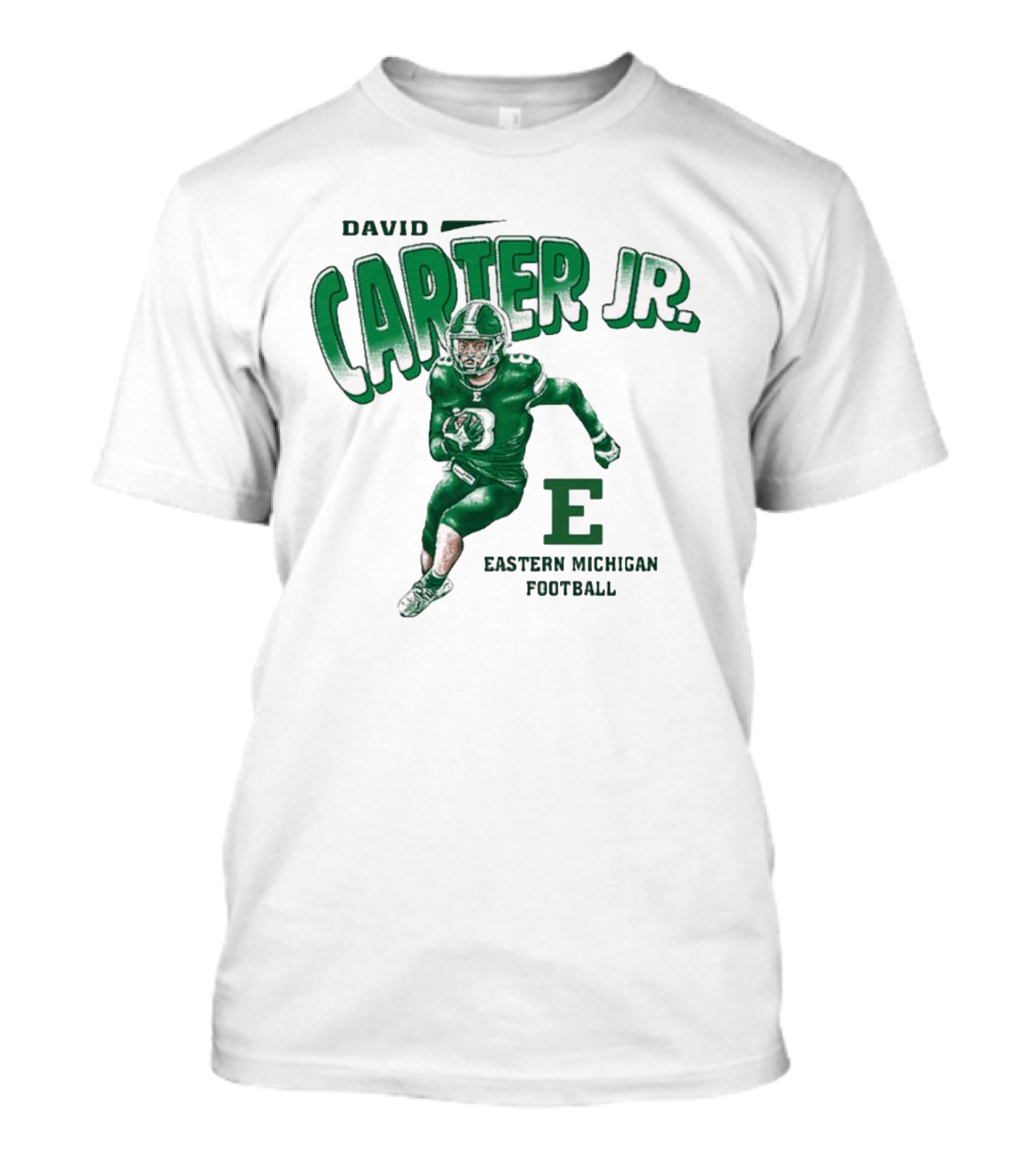 David Carter Jr. Football Eastern Michigan E T-Shirt