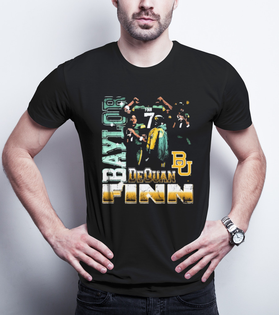 Baylor Bears Dequan Finn 7 BU T-Shirt
