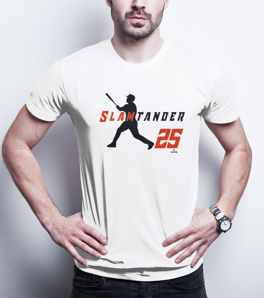 Anthony Santander Slamtander 25 Baltimore Orioles MLB Swing T-Shirt