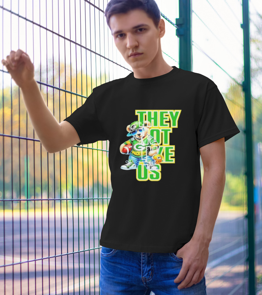 Green Bay Packers Bear They Not Like Us Football T-Shirt