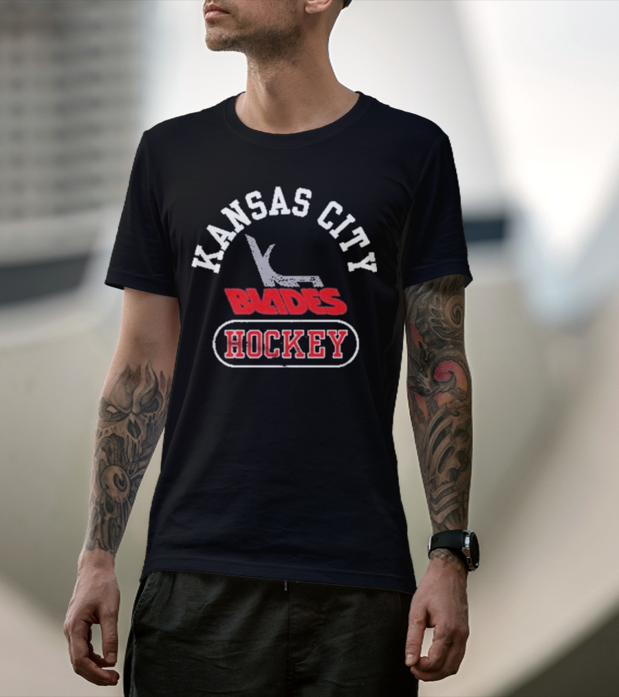 Kansas City Blades Hockey Vintage Team T-Shirt