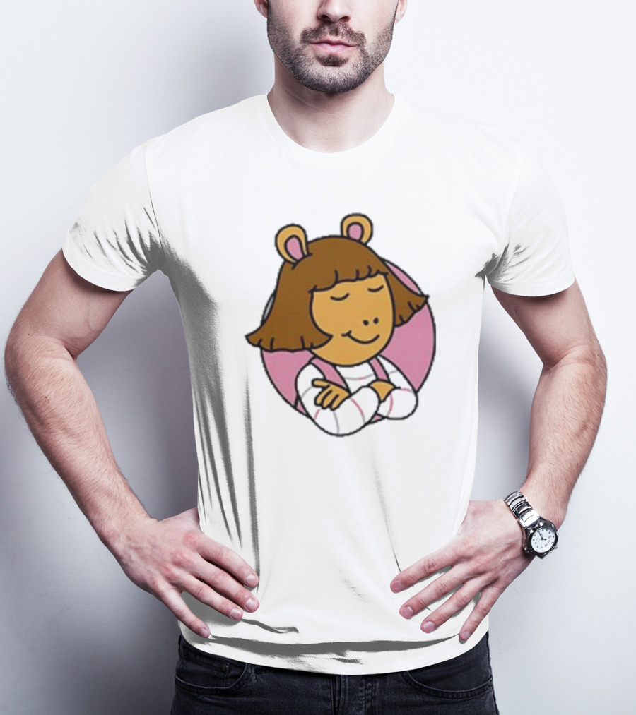 Arthur DW Cartoon Crossed Arms Confident Pose T-Shirt