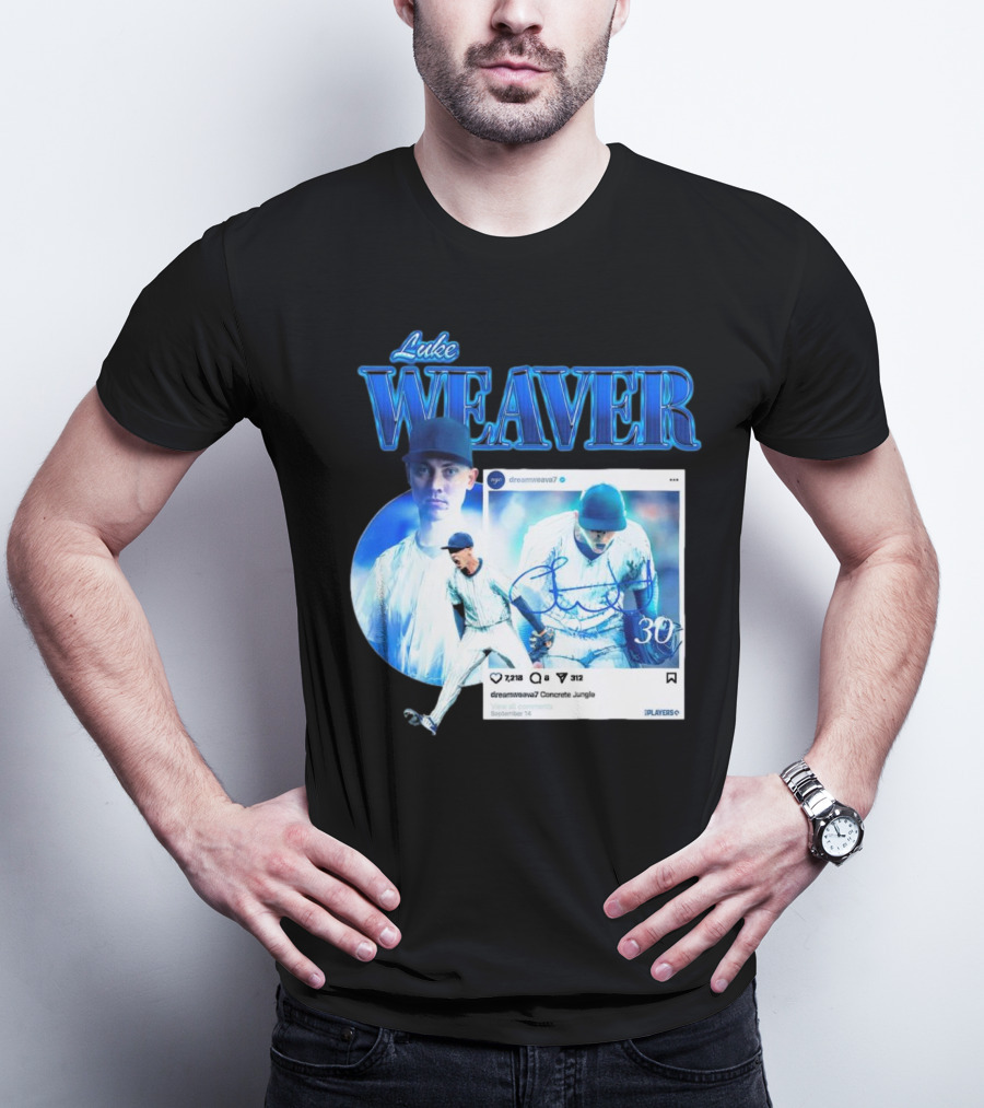 Luke Weaver Dream Weaver New York Concrete Jungle 30 Signature Playoffs T-Shirt