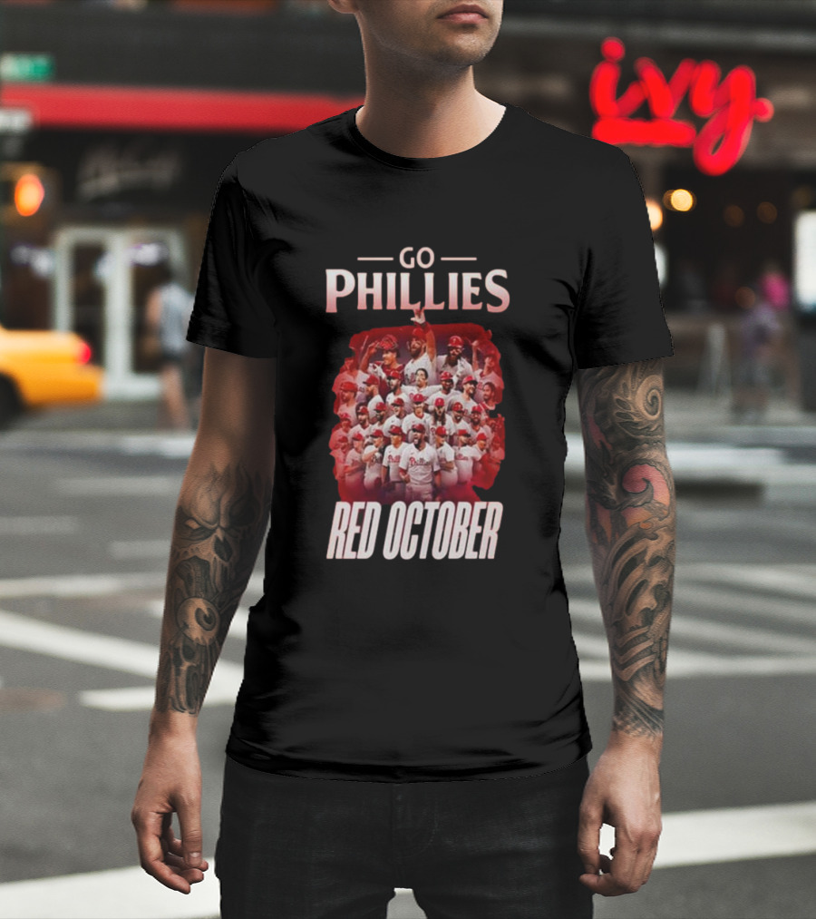 Go Phillies Red October Team T-Shirt