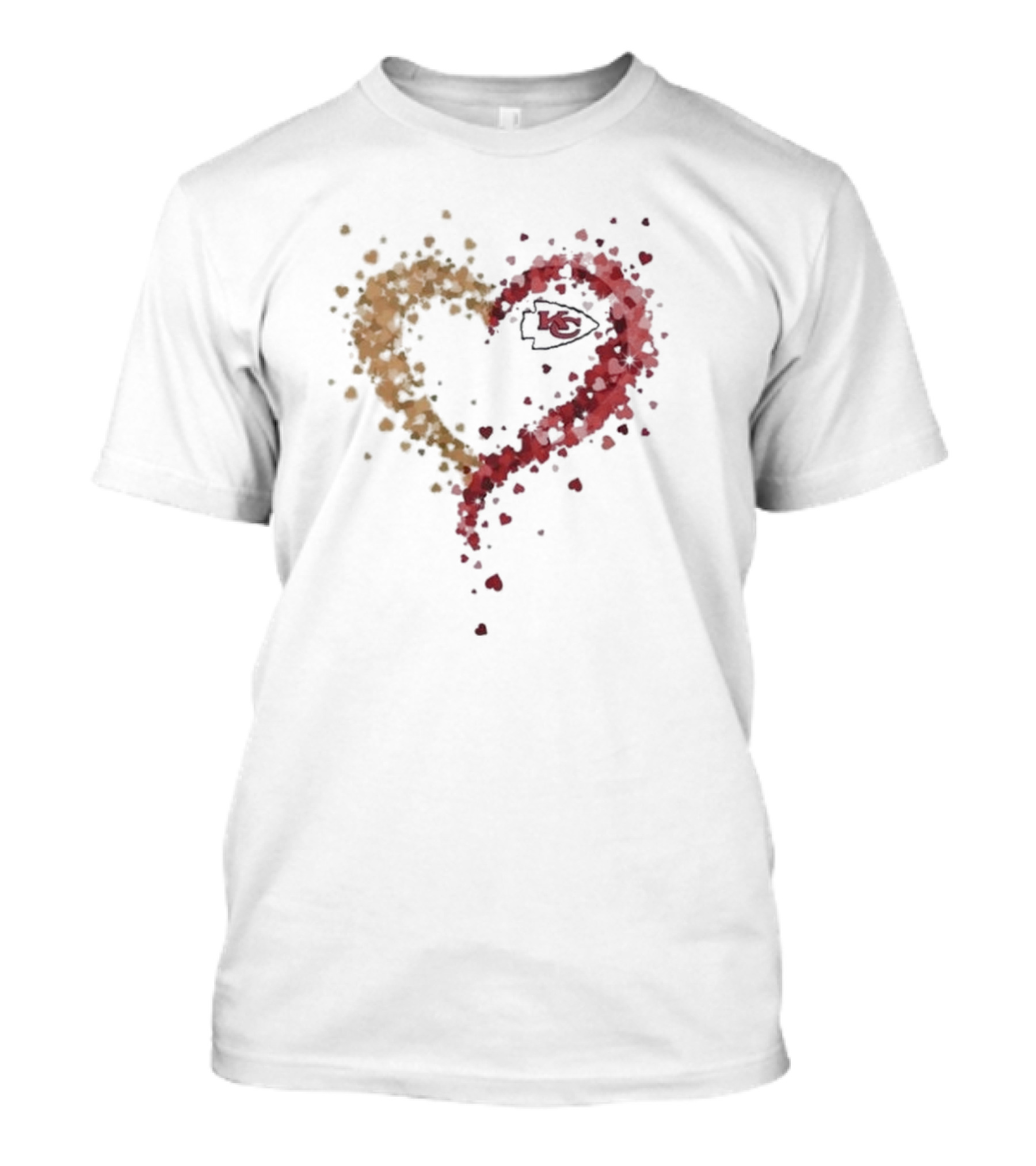 Passion Heart Kansas City Chiefs T-Shirt