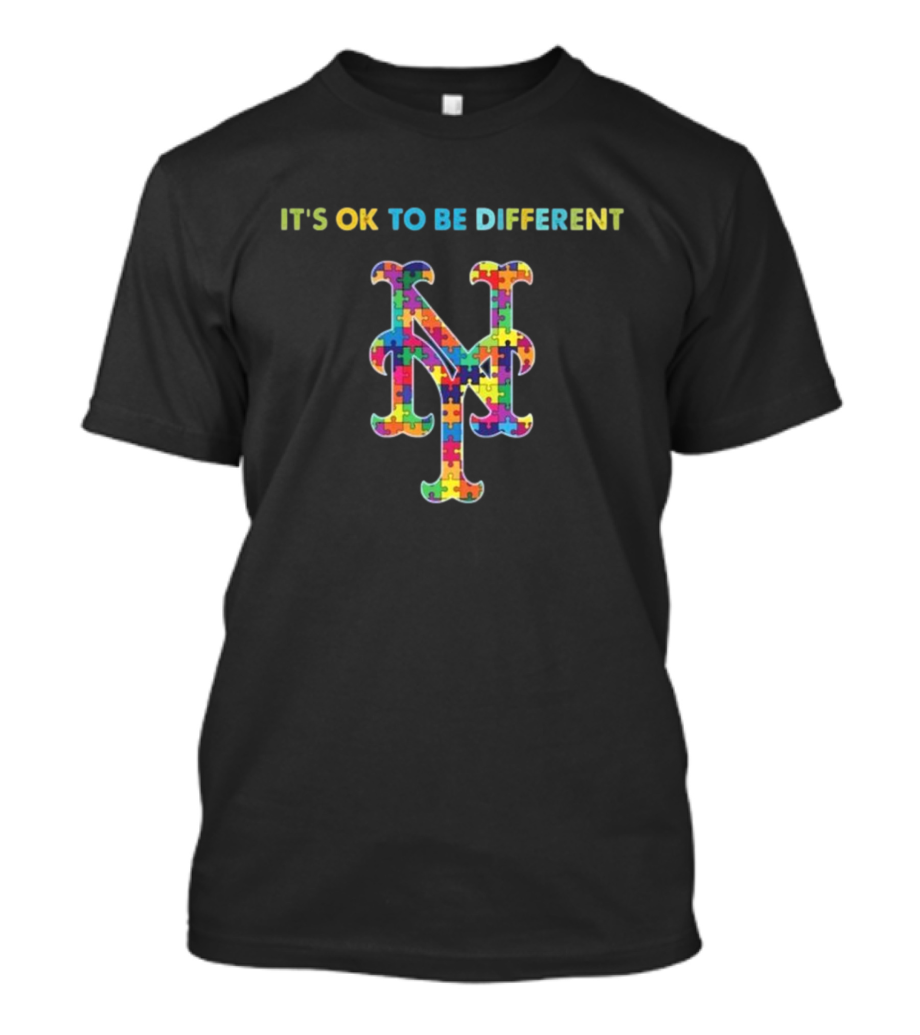 New York Mets It's Ok To Be Different Autism T-Shirt
