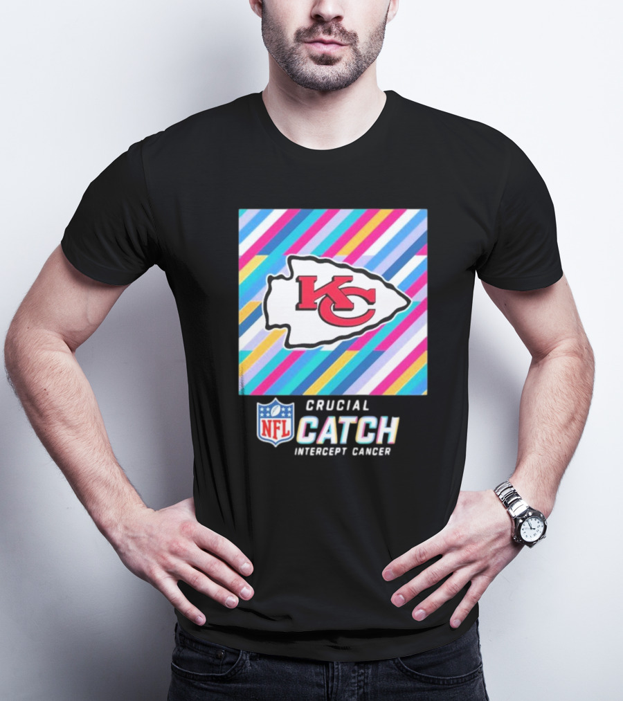 NFL Crucial Catch Intercept Cancer Kansas City Chiefs T-Shirt
