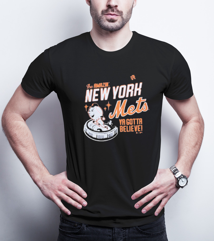 The Amazin' New York Mets Ya Gotta Believe Mr. Met T-Shirt