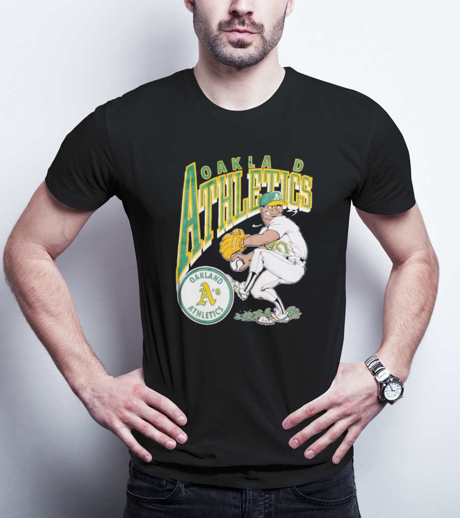 Oakland Athletics Vintage 1990s MLB Caricature A's T-Shirt