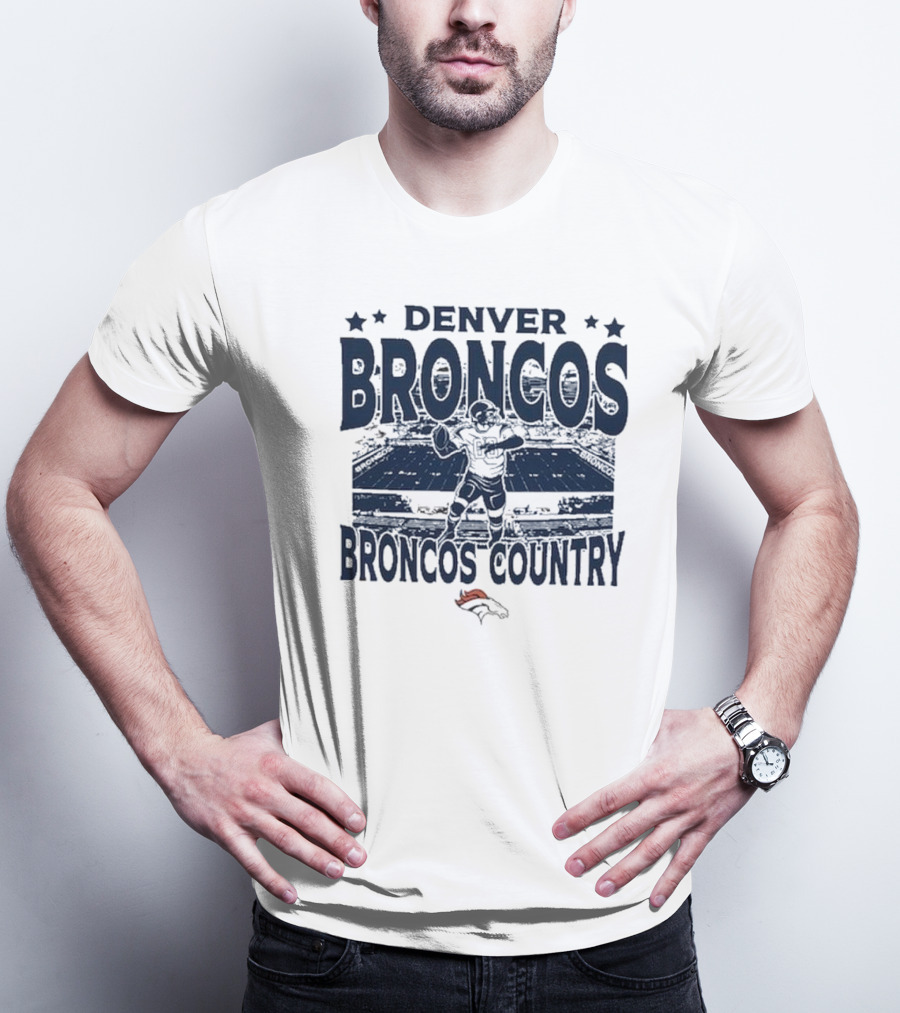 Denver Broncos Broncos Country Vintage Stadium Game Day Football T-Shirt