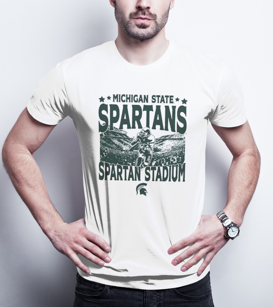 Michigan State Spartans Spartan Stadium Vintage Gameday T-Shirt