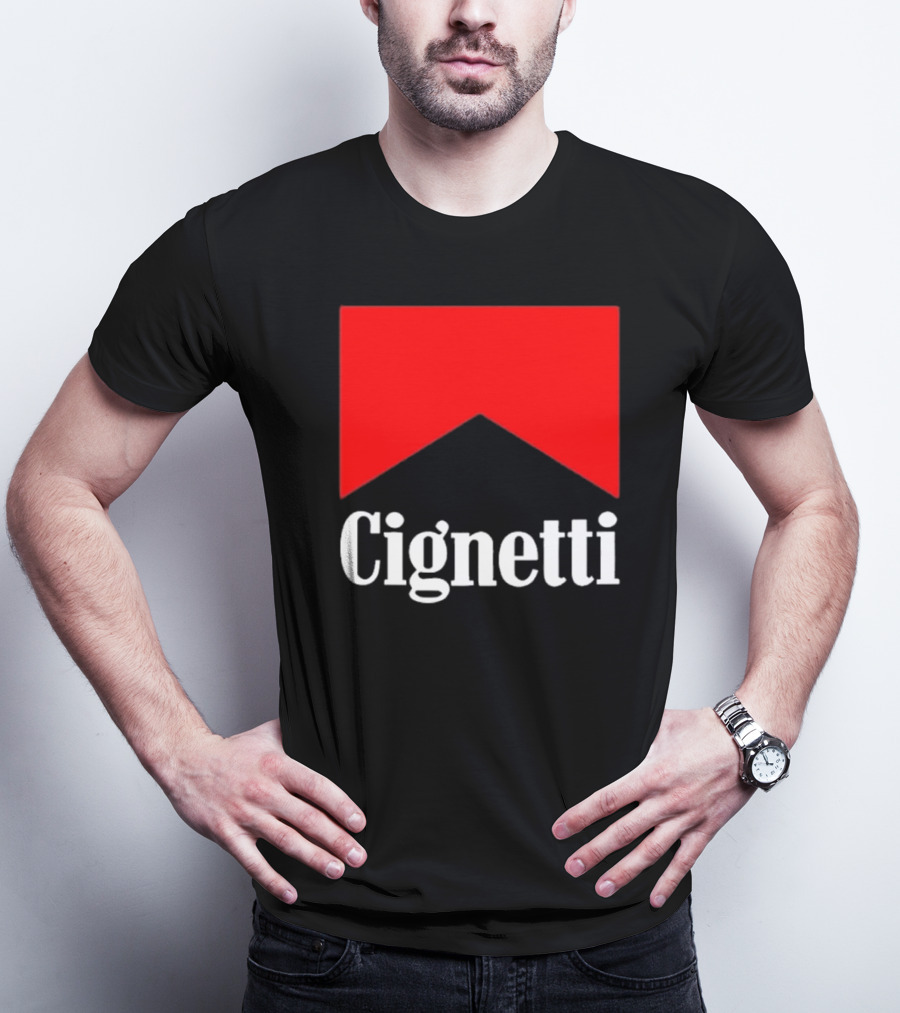 Cignetti Parody Logo Red Chevron T-Shirt