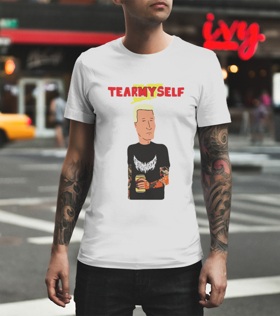 TEAR Myself Boomhauer Rick And Morty Crossover T-Shirt