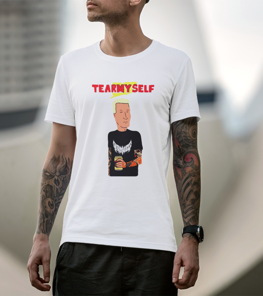 TEAR Myself Boomhauer Rick And Morty Crossover T-Shirt