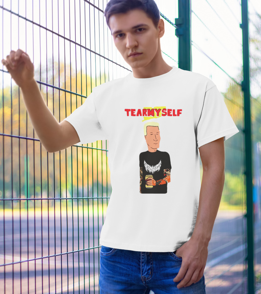 TEAR Myself Boomhauer Rick And Morty Crossover T-Shirt
